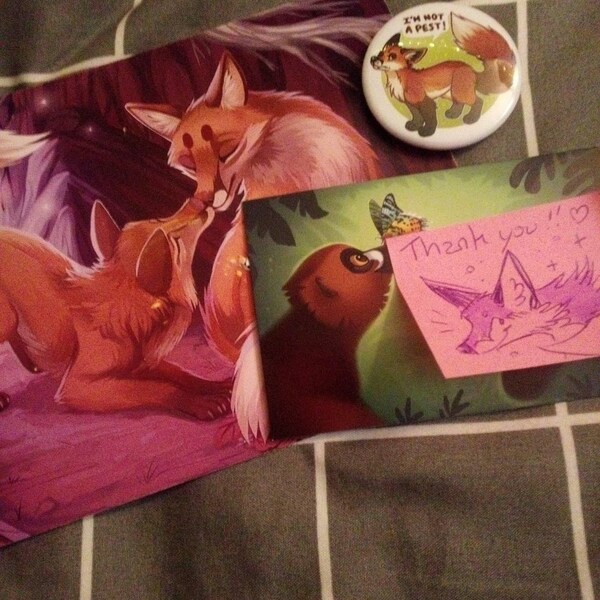 Lycaon, Fennec Fox, Dhole & Coyote BADGE / MAGNET Animal Transformation ...