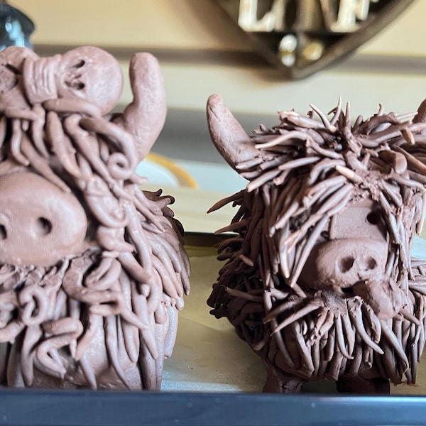 Highland Cow Clay Crafting Kit - Etsy