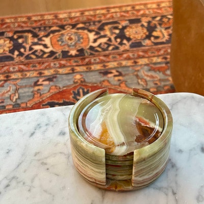 Onyx Soap Dish / Green Stone Carved Dish - Etsy