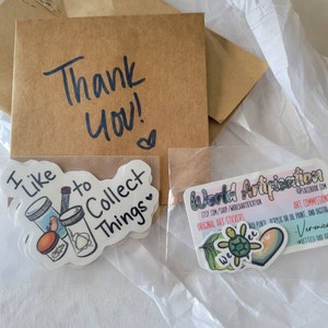 I Like to Collect Things Sticker, Waterproof Sticker, Laminated Sticker ...