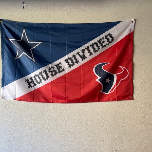 House Divide Flag | Custom House Divided Flag | NFL Flag | Countries ...