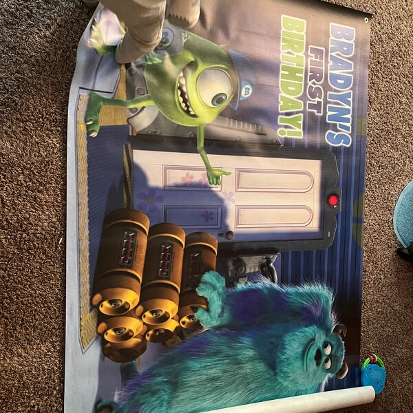 Monsters Inc Party Banner - Etsy