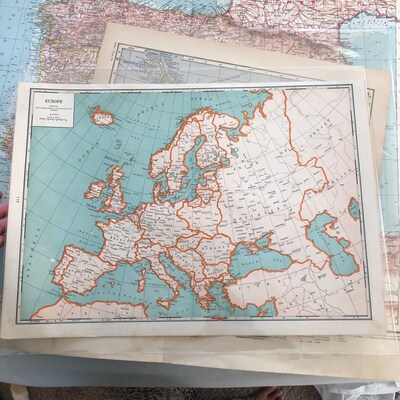 1937 Map of Asia, Vintage Map, Original Map, WWII Era Map, Antique Map ...