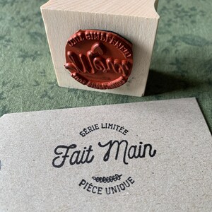 Tampon support bois Merci Couronne - Etsy France