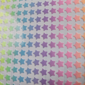 Sparkle Star Stickers Custom Size & Color Open/hollow Center ...