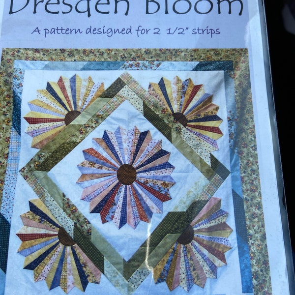 Dresden Bloom *jelly Roll / Strip Friendly Quilt Pattern* By: Susan Ziegler for Cozy Quilt ...