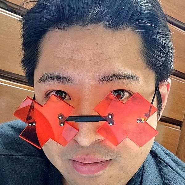 Pointy Cartoon Anime Manga Costume Cosplay Party Futuristic Eyewear ...