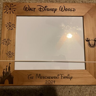 Personalized Picture Frame, 5x7, Custom Gift, Disneyland, Disneyworld ...