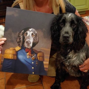 Custom Royalty Pet Portrait, Renaissance Dog Portrait, Renaissance Cat ...