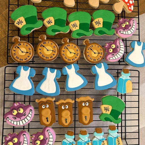 Wonderland Cutter Set of 10 - Alice in Onederland - 3D Printed Cookie ...
