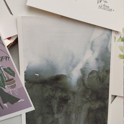 Dark Green Art Print,modern Printable Wall Art,green Abstract Art ...