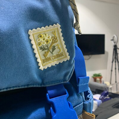 Vintage Stamps Iron on Patch,french Stamps, Embroidered Iron on Patch ...