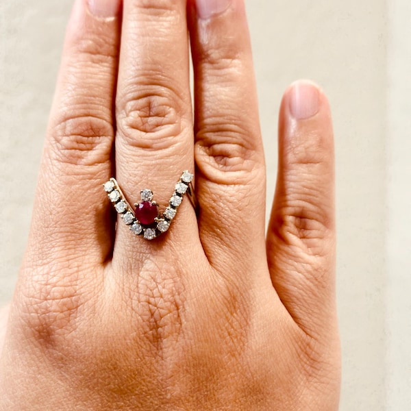 Lab Ruby Heart Ring Ruby Promise Ring Heart Cut Gemstone Ring Ruby Love ...