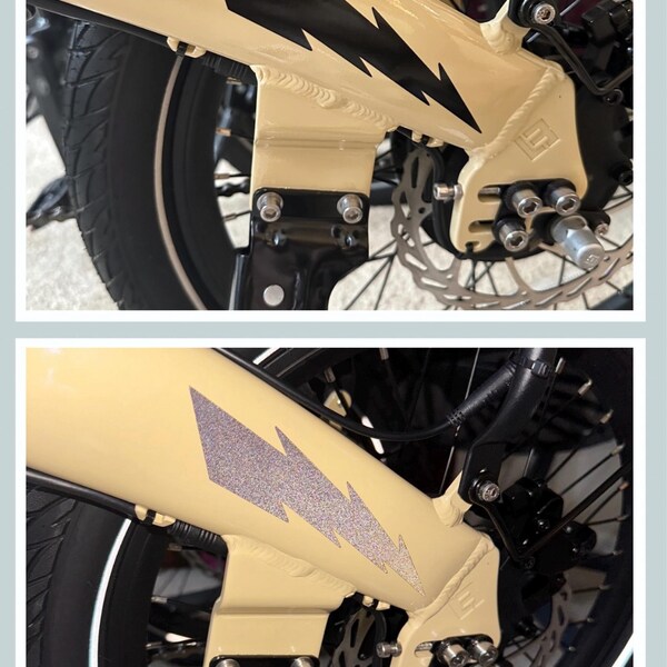 Set of 2 Lightning Bolt Decals, Motorcycle Helmet Sticker Kit, 3M ...