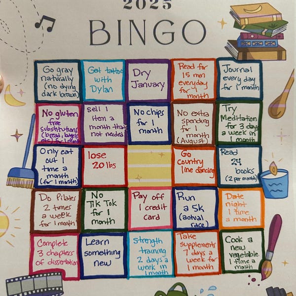 2025 Bingo Card Canva Digital Template, Manifestation Bingo, New Year’s ...