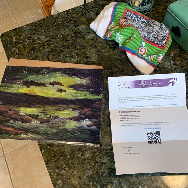 Fine Art Print WAAAGH Warhammer Ork Symbol Acrylic Painting Art Print ...