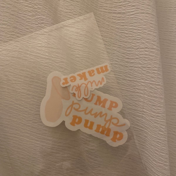 Breast Feeding Stickers, Pumping Stickers, Exclusive Pumper, Milk Maker ...