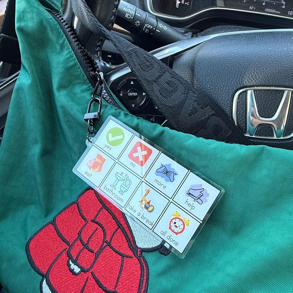 AAC Keychain for Communication | Speech Therapy | Communication Board ...