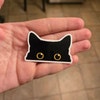 Black Cat Meme Sticker, Black Cat Jumping Sticker, Jumping Cat Meme ...