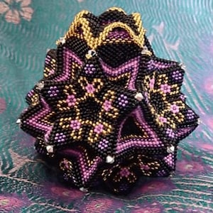 Beading Pattern Tutorial Ornament the Ribbon Trinket Box | Etsy