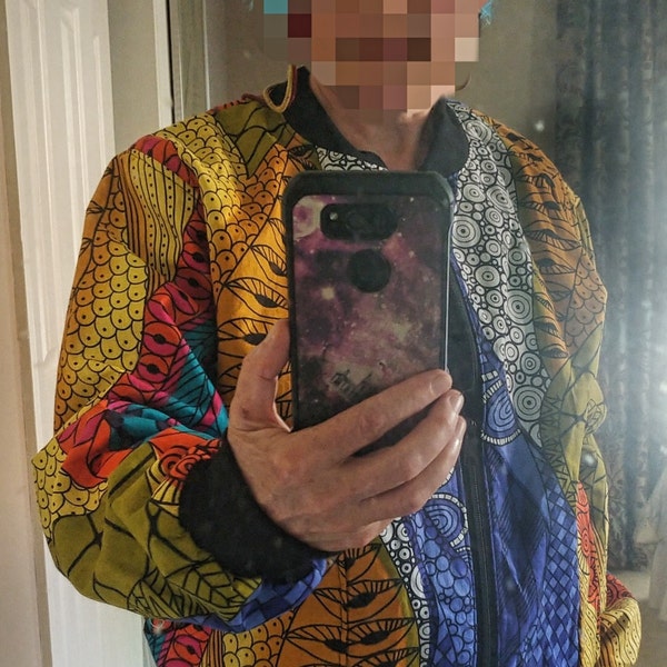 Unisex Ankara Bomber Jacket. African Print Bomber Jacket With Matching ...