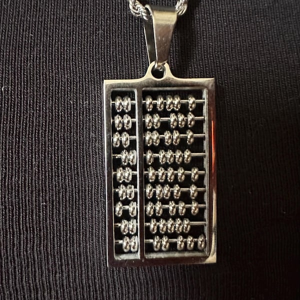Abacus Necklace | Math Science Jewelry, Fidget Stim Kinetic, Unique ...