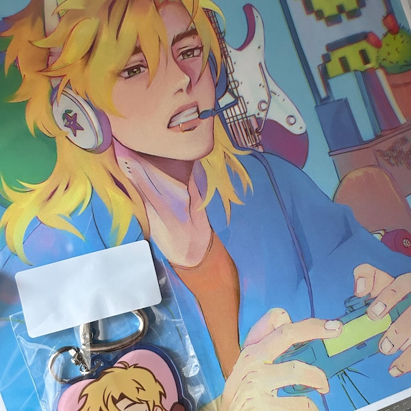 Stardew Valley Sam Art Pack – Print, Sticker & Keychain Fanart Bundle ...