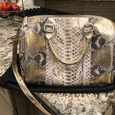 Red Python Bag Snakeskin Bag Genuine Leather Bag Red - Etsy