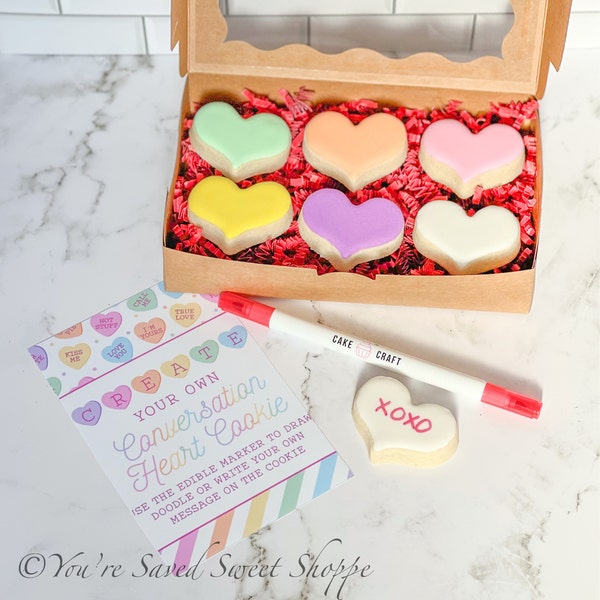 Instant Download Valentine's Day Create Your Own Candy Heart Tag ...