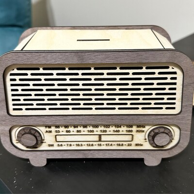 Radio Money Box Laser Cut Files, Laser Cutting Files - Etsy
