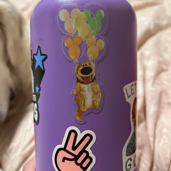 Dug Mickey Balloon Transparent Laptop Sticker/ up Pixar Disney Decal ...