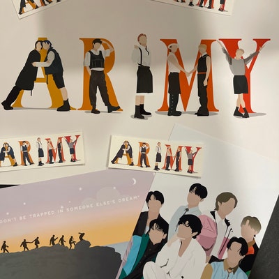 BTS Vogue Minimalistic Art, Bts Wall Art, Bts Wall Print, Bts ...