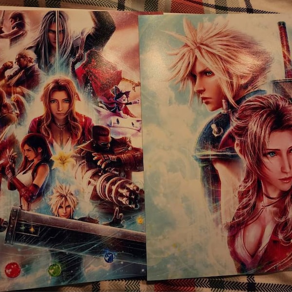 Cloud and Aerith Final Fantasy VII Remake - Limited Edition Fine Art ...
