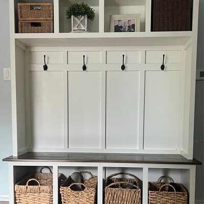 Add-on Fee Solid Dividers Between Cubbies of Entryway Bench - Etsy