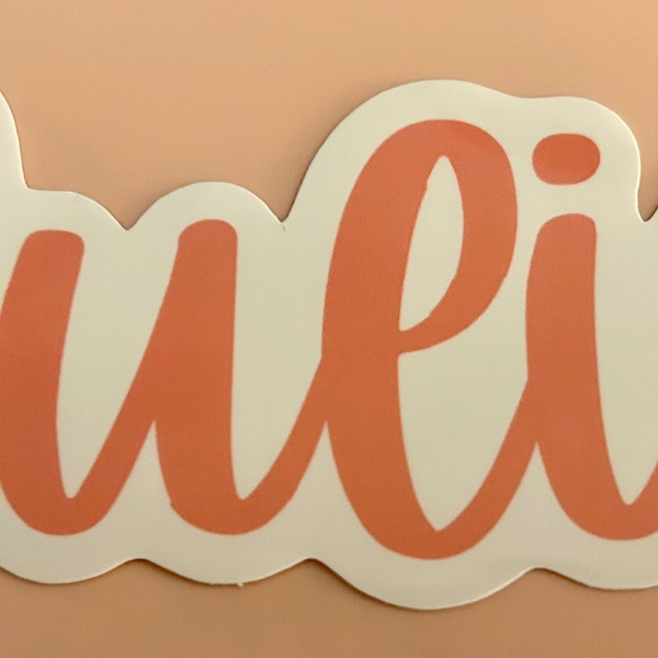 Custom Name Sticker, 7 Total Fonts - Etsy