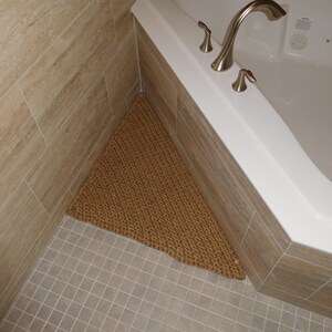 Triangular Jute Rug Thick Corner Rug Triangle Floor Mat Natural Fiber ...