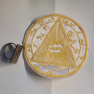 Goetia COMPELTE SET Ritual Circle Cloth Snake OR Lemegeton - Etsy