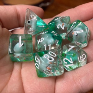 Rubber Ducky Dnd Dice Set Blue D20 TTRPG Polyhedral Dice Set Little ...