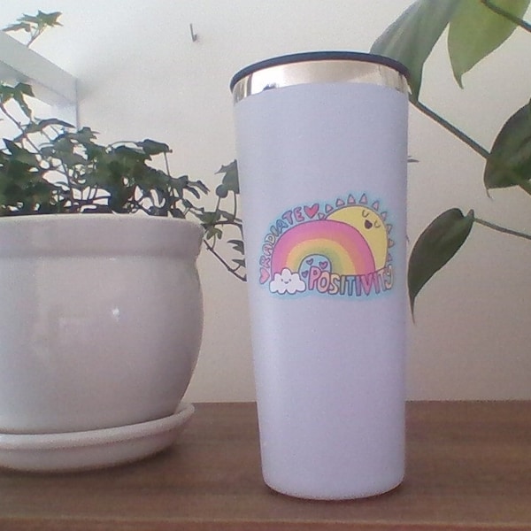Positivity Sticker, Cute Vinyl Stickers for Laptops, Car Decals ...