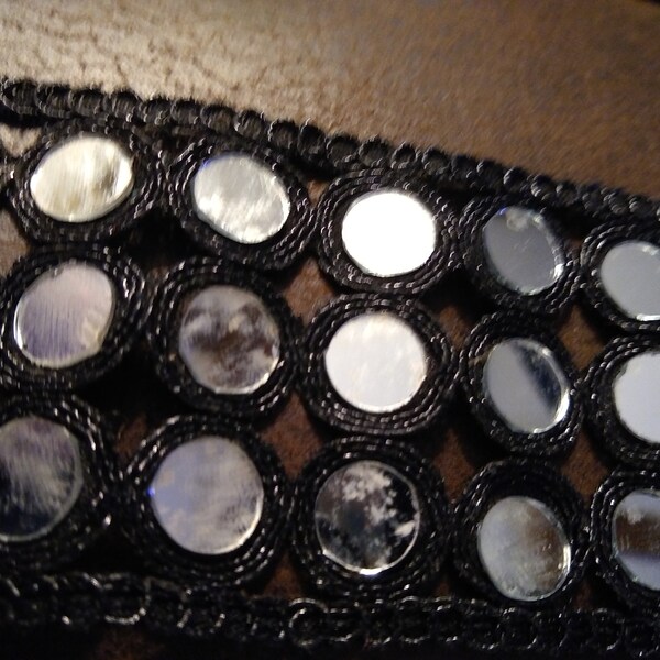 Colourful Mirror Embroidered Trim,handmade Multicolour Indian Border ...