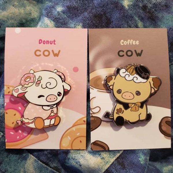 Ice Cream Cow Sticker Set, Kawaii Flavor Cow Vinyl Stickers ...