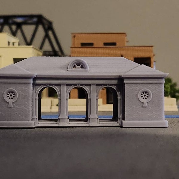 HO Scale French Style Pavilion Building - 1:87 for Diorama Modeling Kit ...