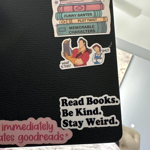 Read Books. Be Kind. Stay Weird. Sticker Waterproof Glossy Vinyl ...