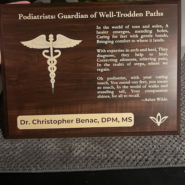 Phlebotomist Gift Plaque | Personalized Poem for Blood Collection ...