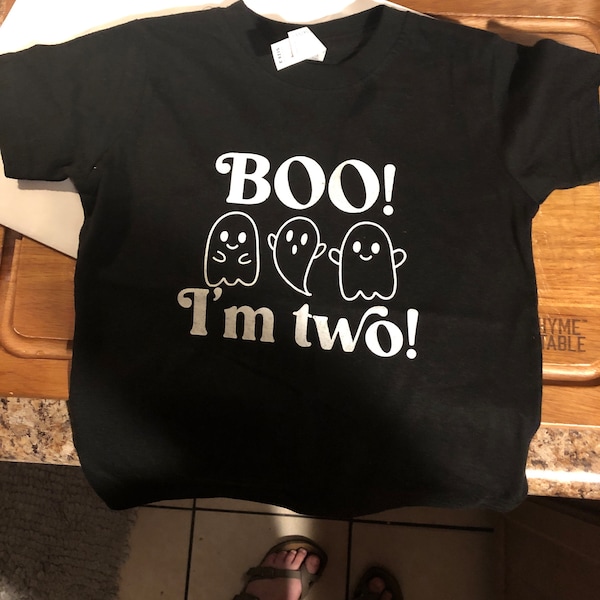 Boo I'm Two Birthday Shirt: Halloween 2nd Birthday Outfit - Etsy