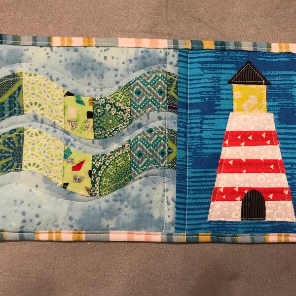 Lighthouse Mug Rug Pattern - Etsy