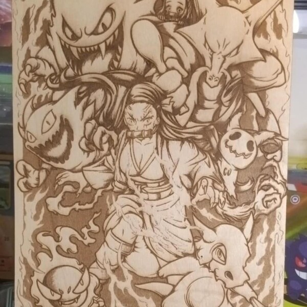 Wood Engraved Trunks Transformation Piece - Etsy