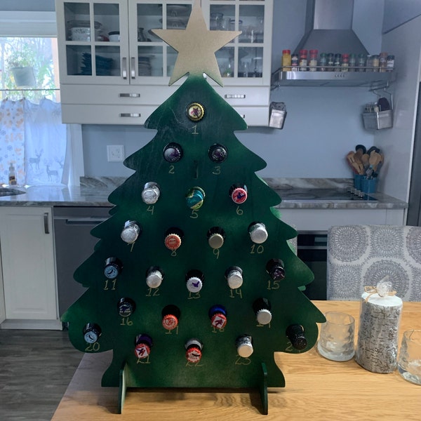 Beer Advent Calendar 24 Pack Tipsy Tree Beer Tree Table Top Display ...