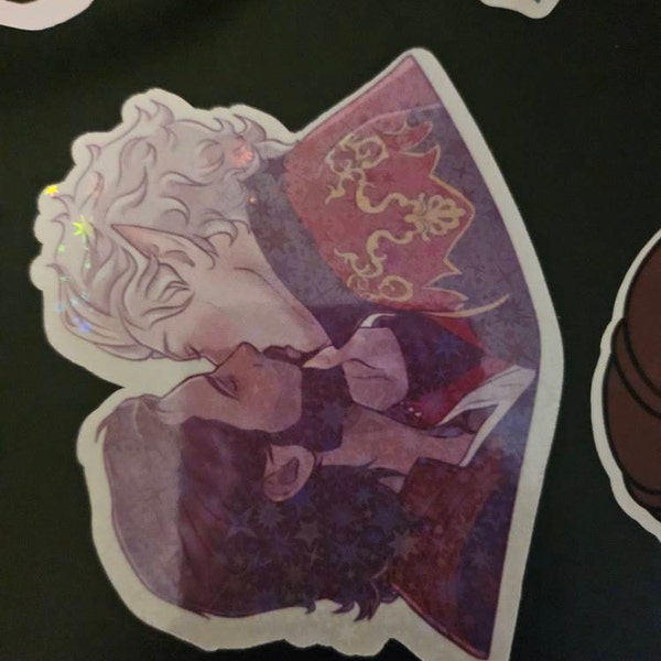 Holographic Bloodweave Gale & Astarion Baldur's Gate 3 Sticker - Etsy