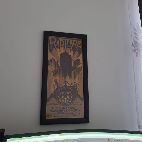 Bioshock Rapture Print - Art Deco Vintage Style Poster Inspired by ...